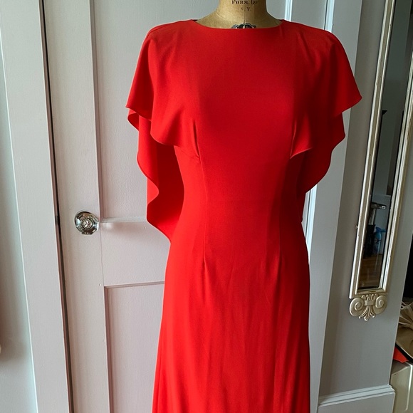Halston Heritage | Dresses | Cherry Red Halston Heritage Gown Size 2 ...